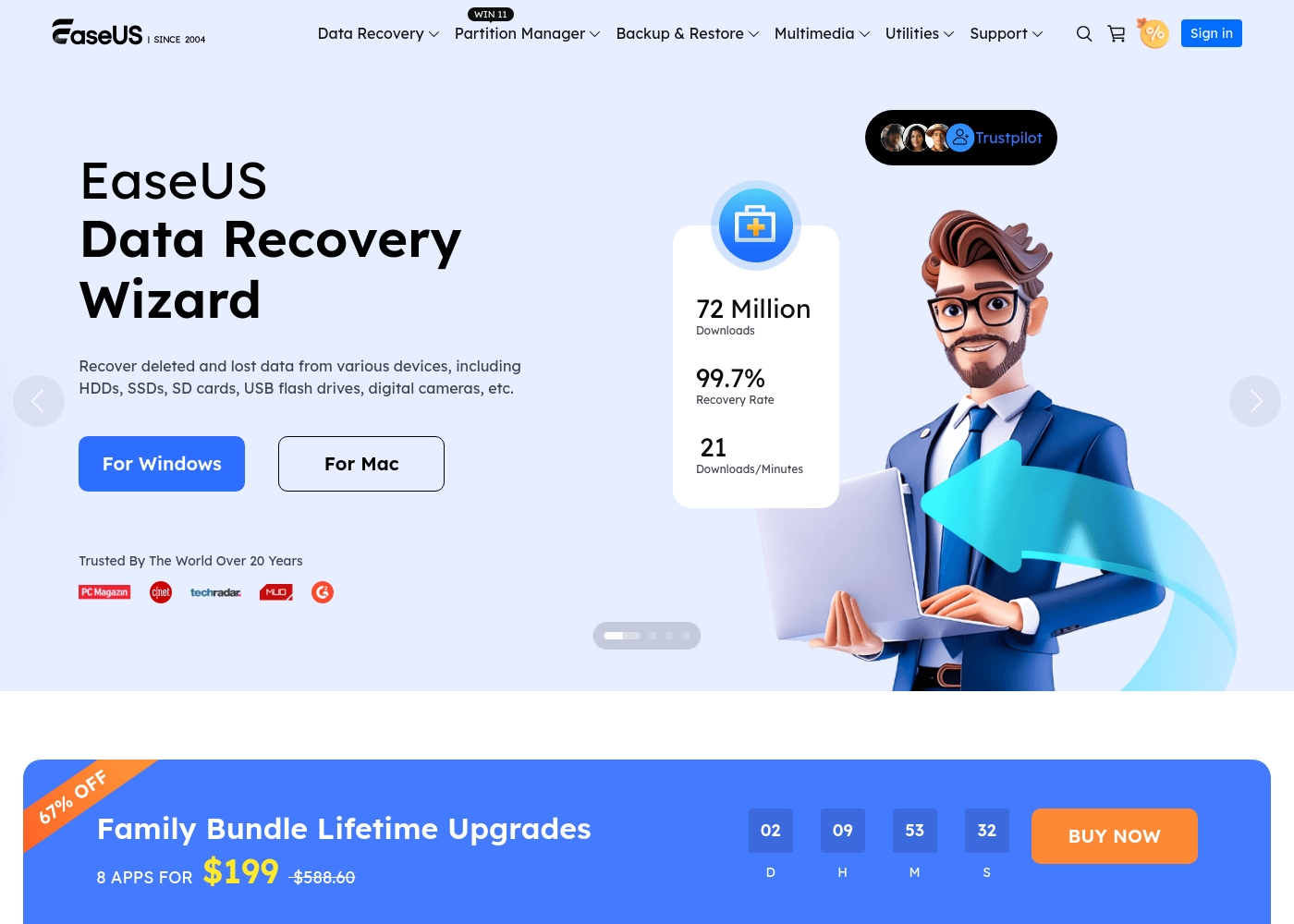 รีวิว EaseUS ราคา ฟีเจอร์ พร้อมข้อดีและข้อเสีย