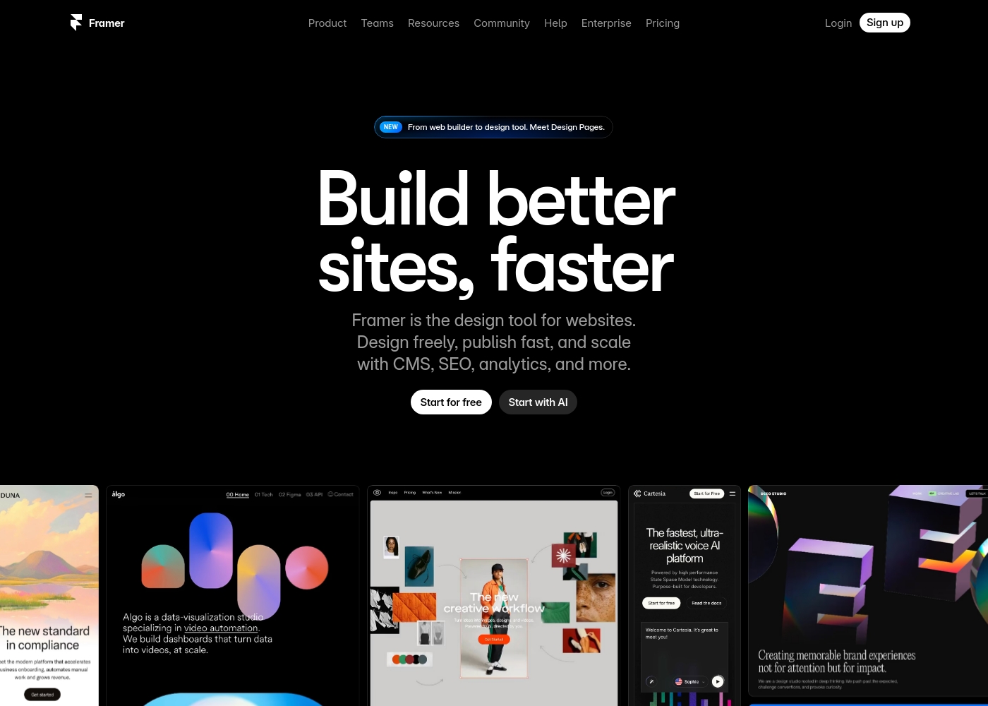 Framer Review, Pricing, Features, Pros & Cons
