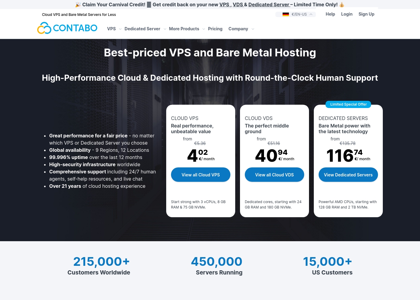 Contabo Review, Pricing, Features, Pros & Cons