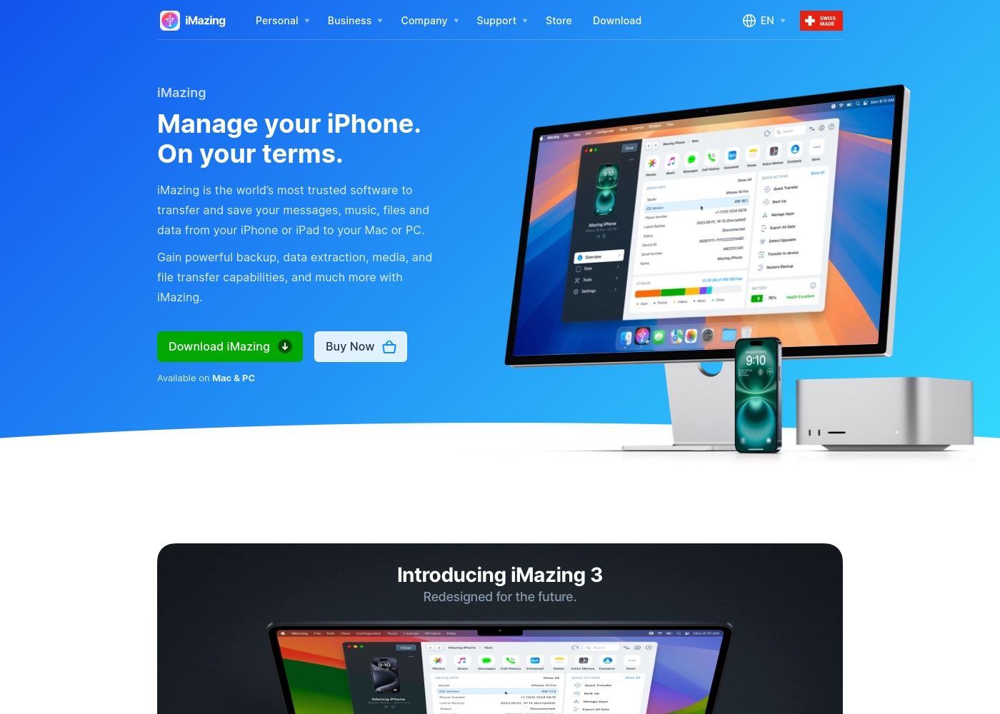 iMazing : avis, tarifs et fonctionnalités (Avantages et Inconvénients)