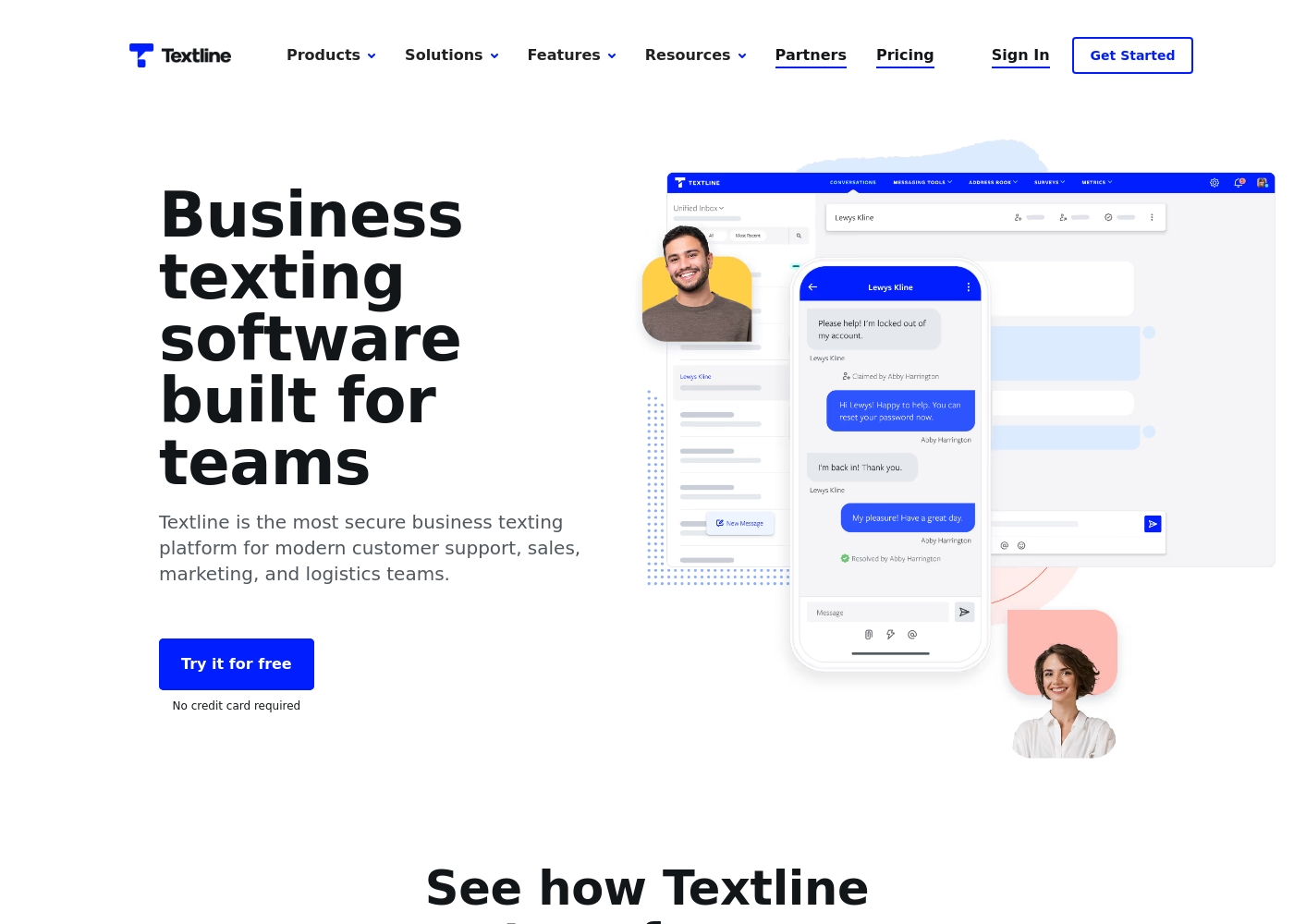 Textline review, pricing, features, pros & cons