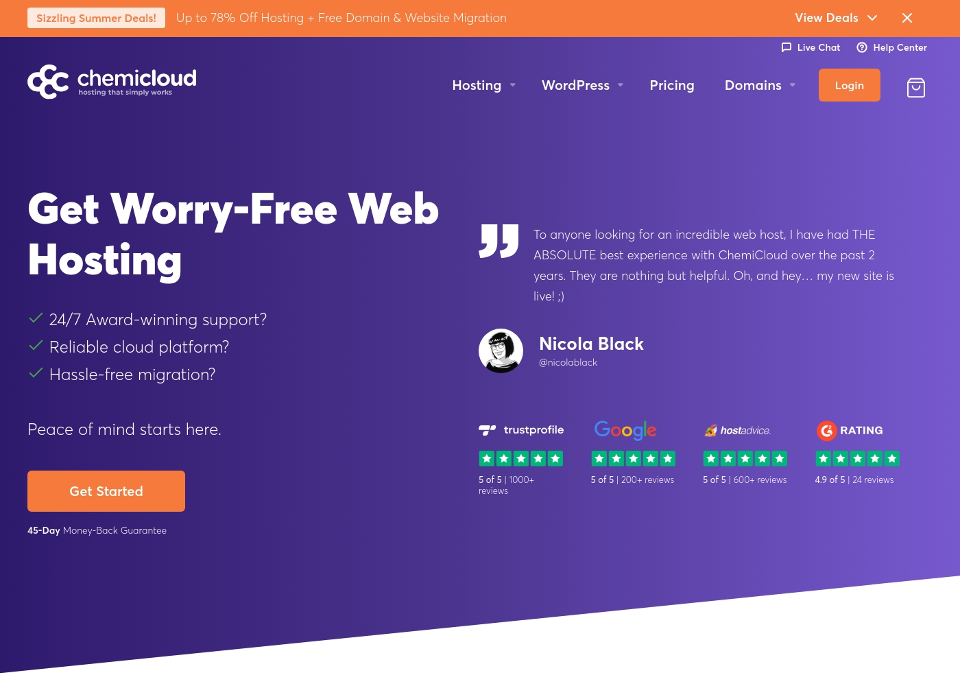 Reseña de ChemiCloud, Precios, Características con Pros y Contras