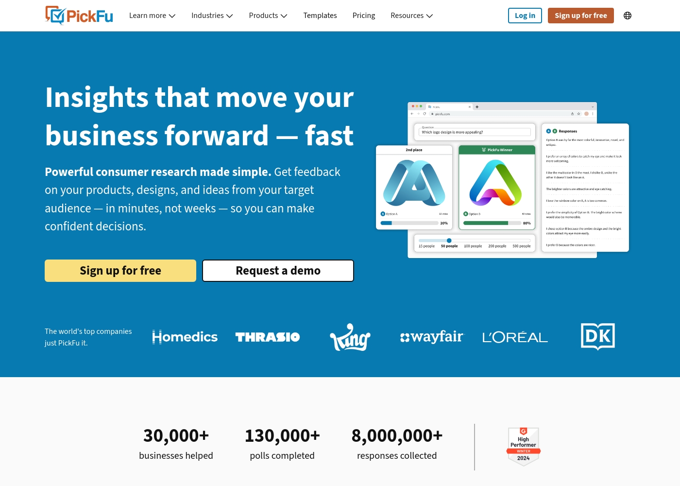 PickFu Review, Pricing, Features, Pros & Cons