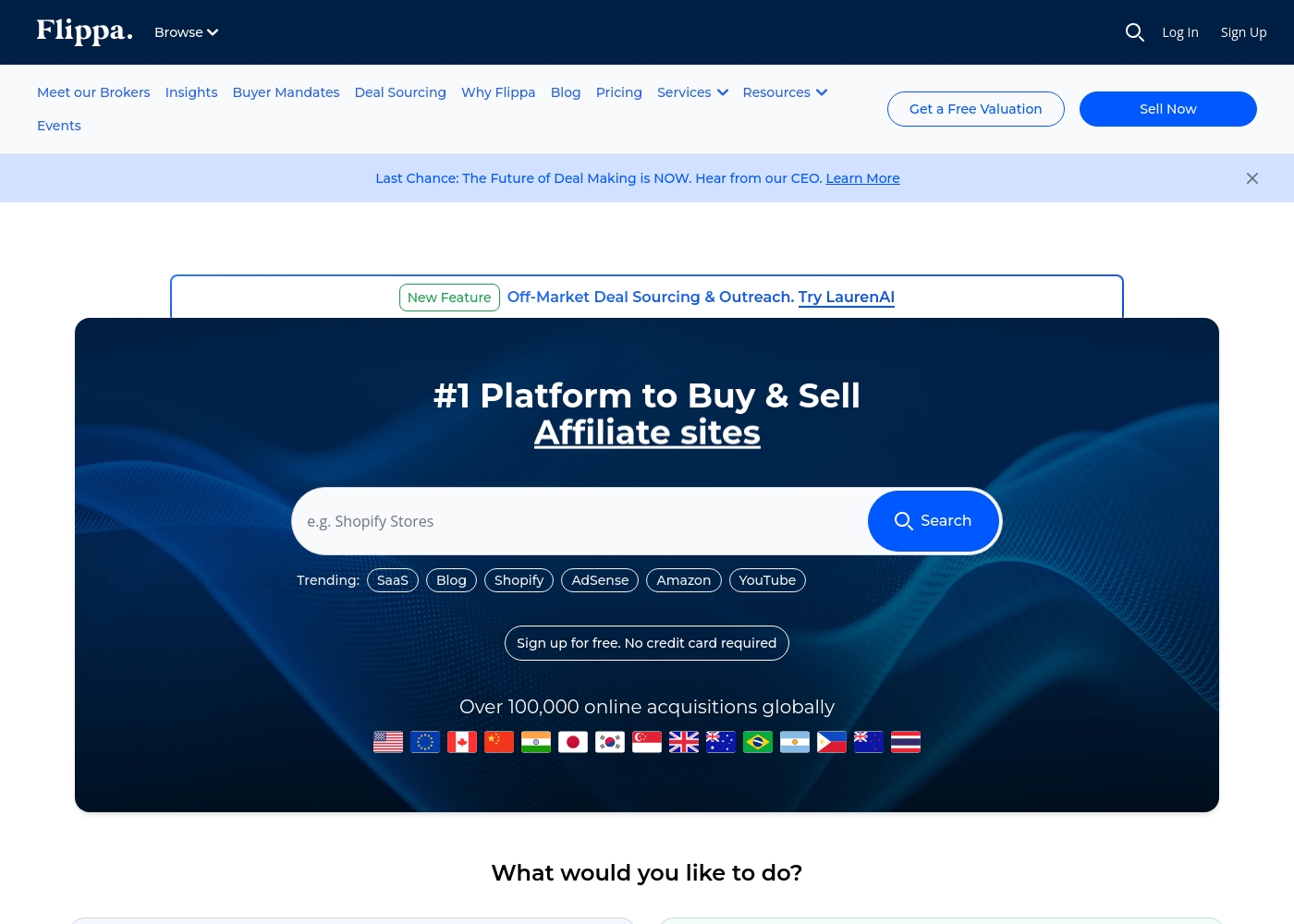 Flippa Review, Pricing, Features with Pros & Cons