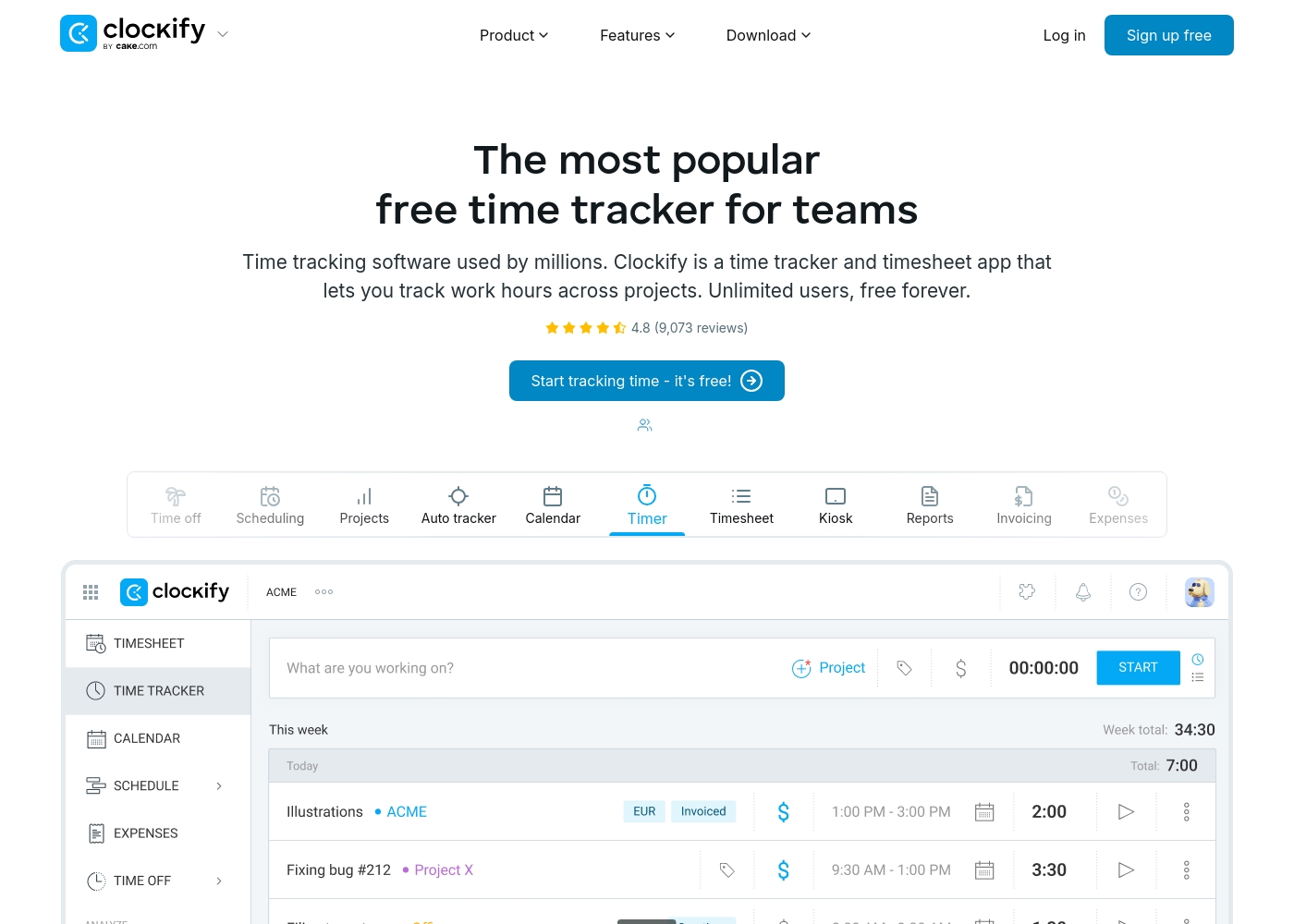 Análise do Clockify, Preços, Funcionalidades com Prós e Contras